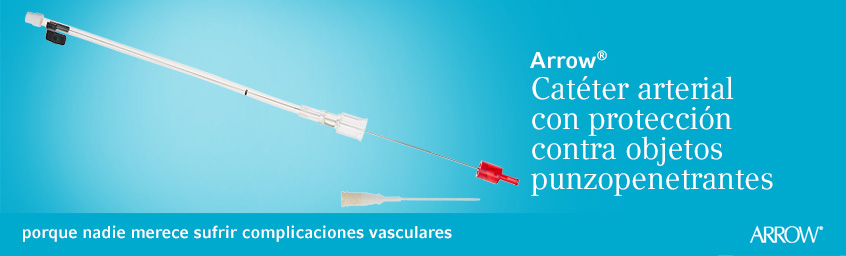 Catéter arterial con protección contra objetos punzopenetrantes Arrow ...